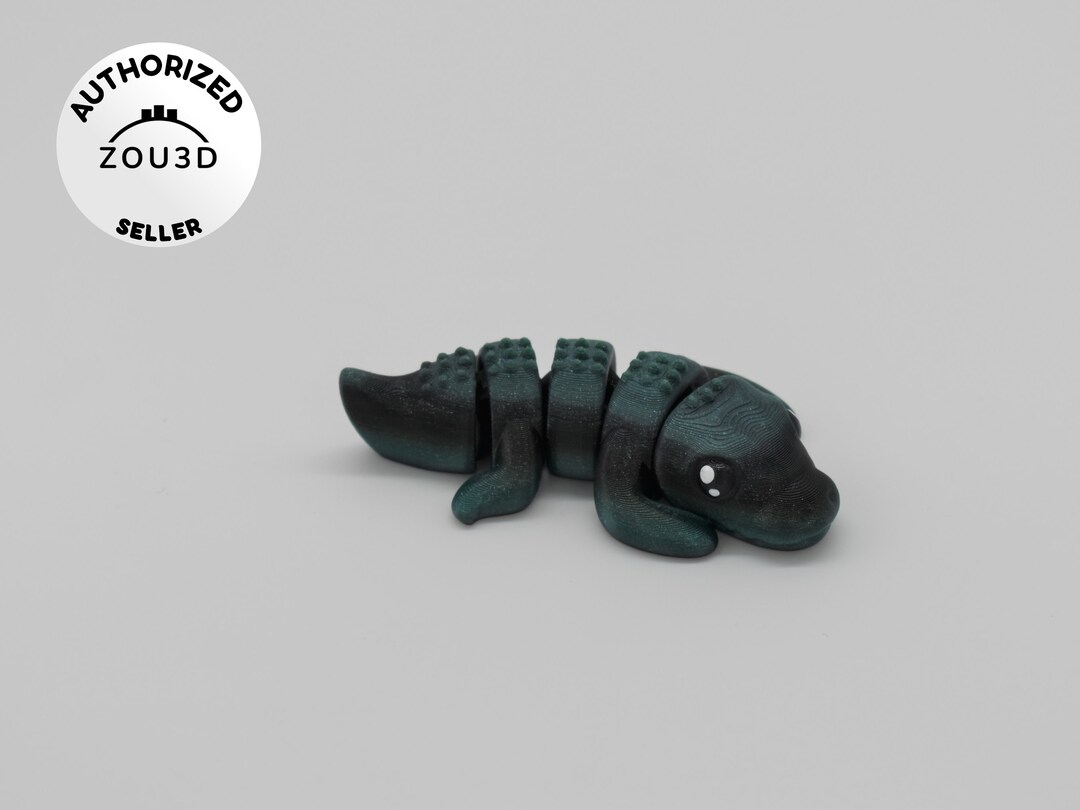 Baby Crocodile Articulated Fidget Toy by Zou3d - Etsy