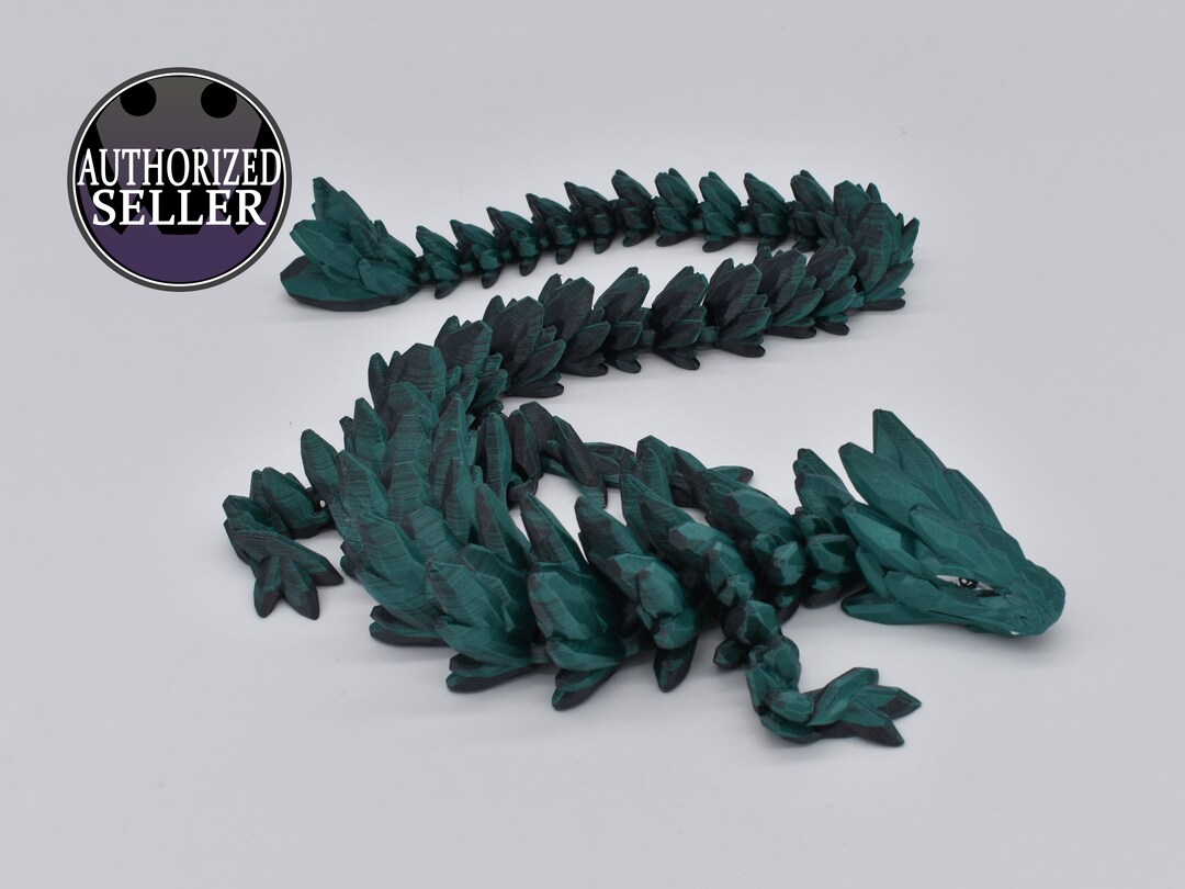 Gemstone Dragon Articulated Fidget Toy by Cinderwing3d - Etsy