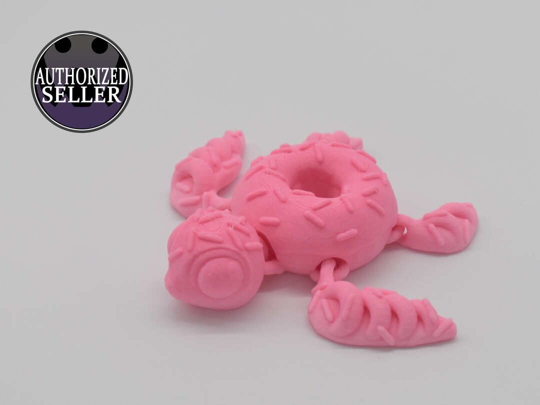 Donut donurtle Turtle Articulated Fidget Toy by Cinderwing3d - Etsy