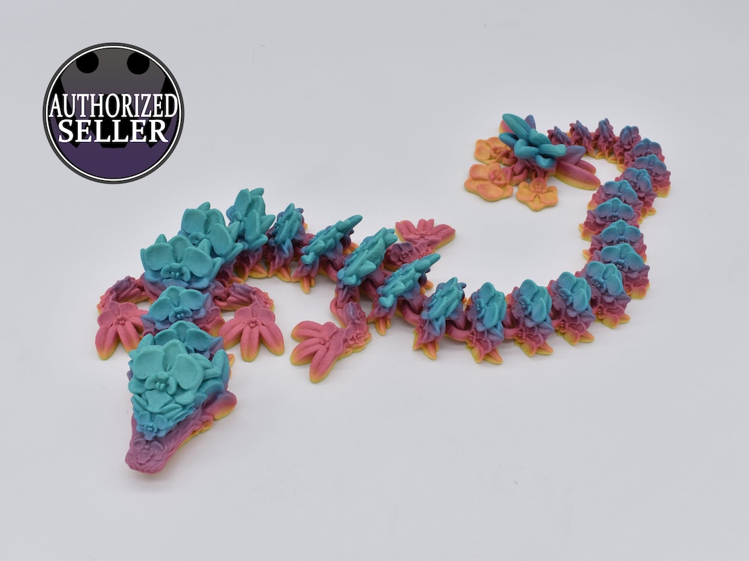Orchid Dragon Articulated Fidget Toy by Cinderwing3d - Etsy