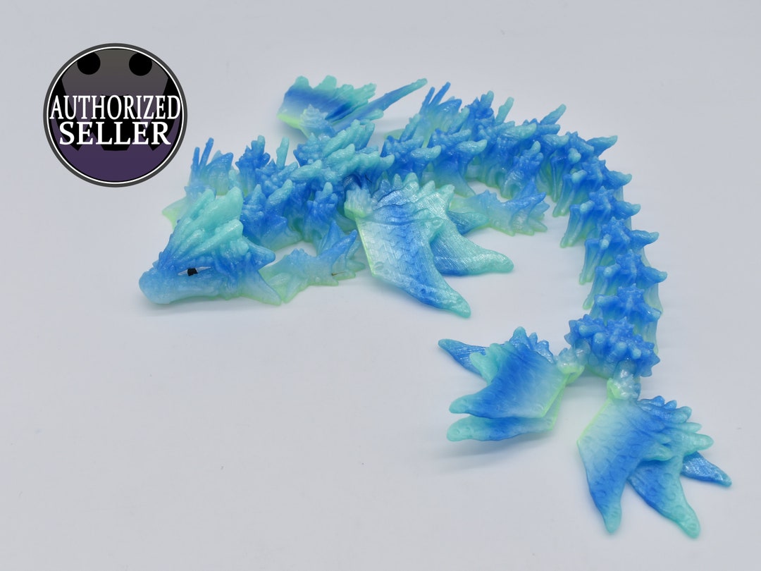 Ocean Dragon Articulated Fidget Toy by Cinderwing3d - Etsy