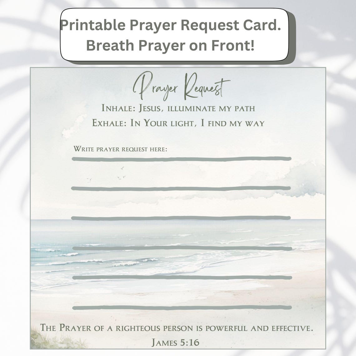 Printable Prayer Request Cards - Christian Digital Cards With Breath ...