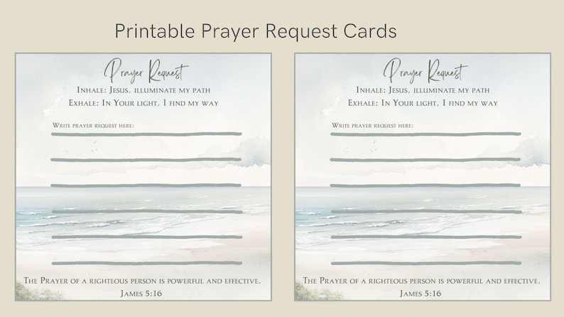 Printable Prayer Request Cards - Christian Digital Cards With Breath ...