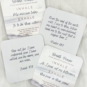 Breath Prayer Scripture Cards: Christian Affirmations, Encouragement ...