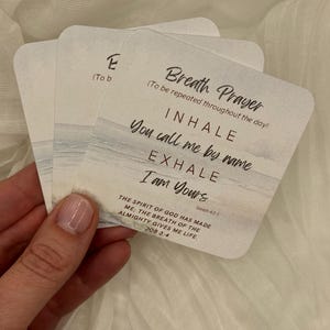 Printable Breath Prayer Cards: 30 Affirmations for Healing (digital ...