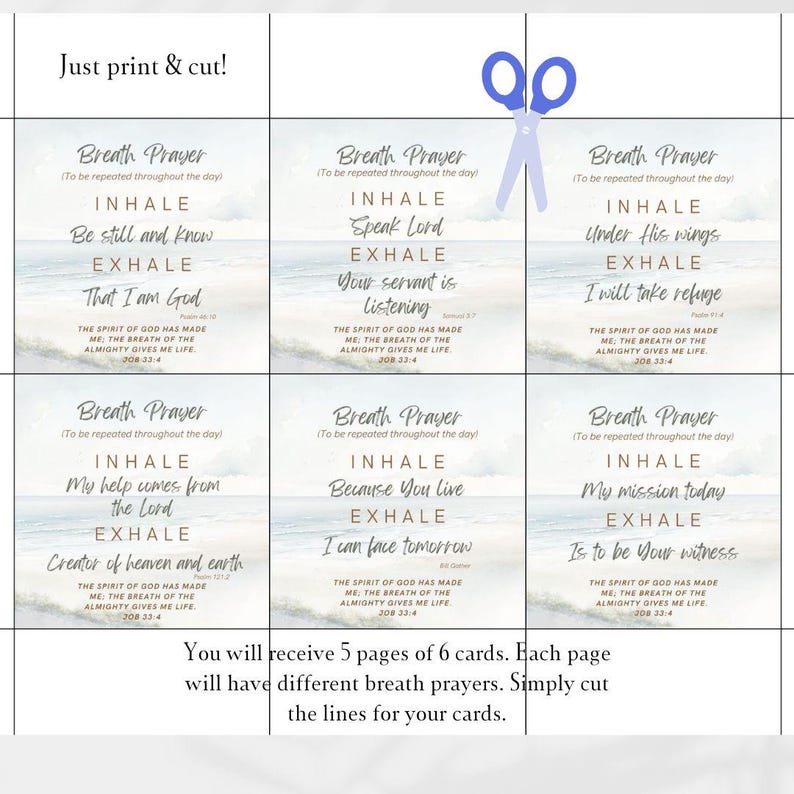 30 Printable Prayer Cards, Cards for Encouragement and Prayer to Print ...