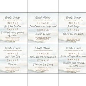 Printable Breath Prayer Cards: 30 Affirmations for Healing (digital ...