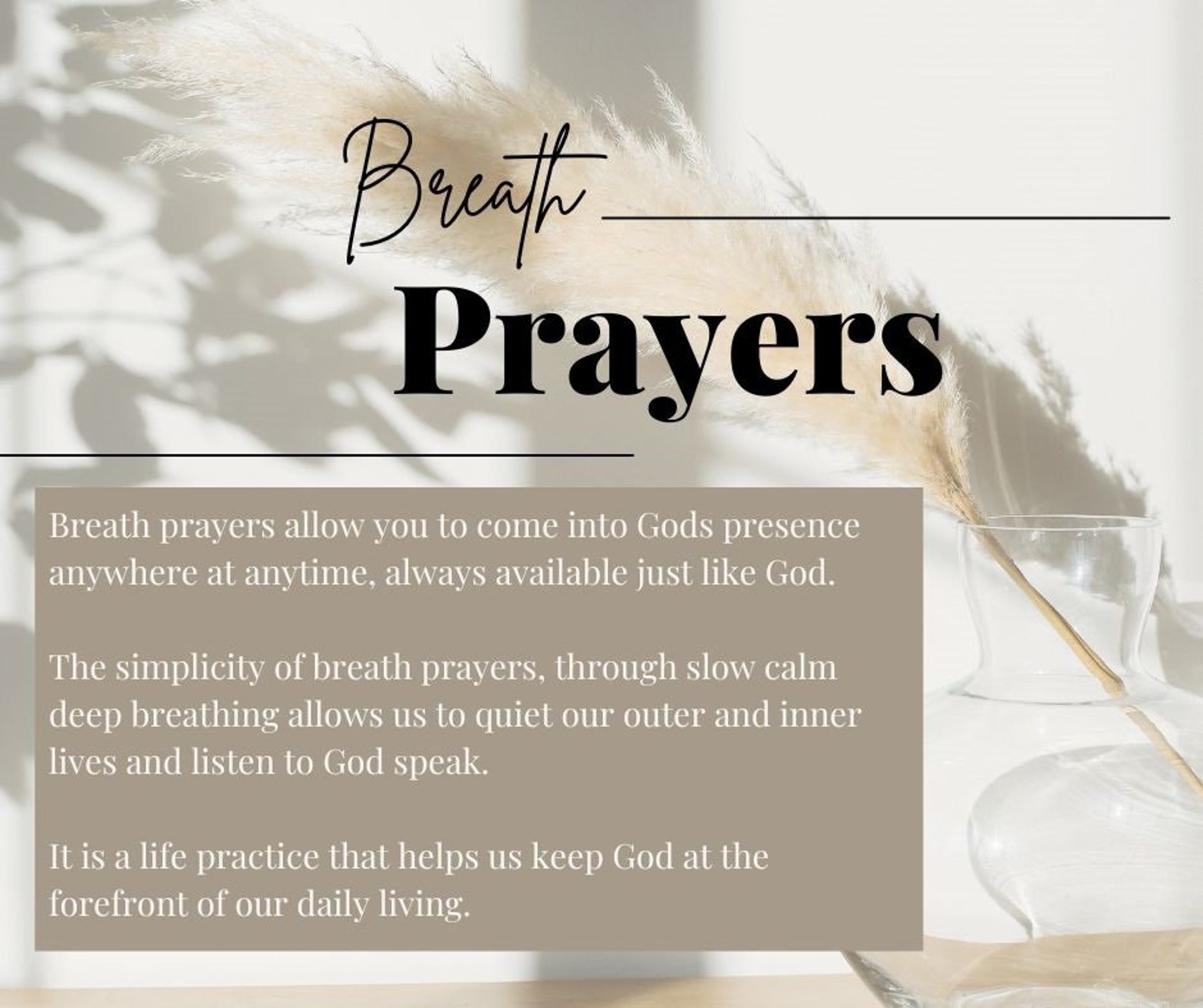 Printable Breath Prayer Cards: 30 Affirmations for Healing (digital ...