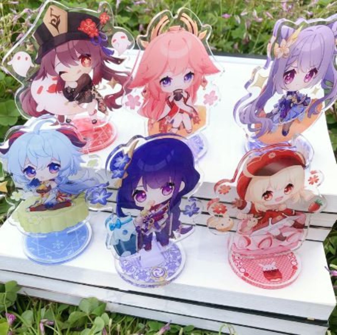 Genshin Impact Acrylic Game Support Plate CHIBI Model - Etsy