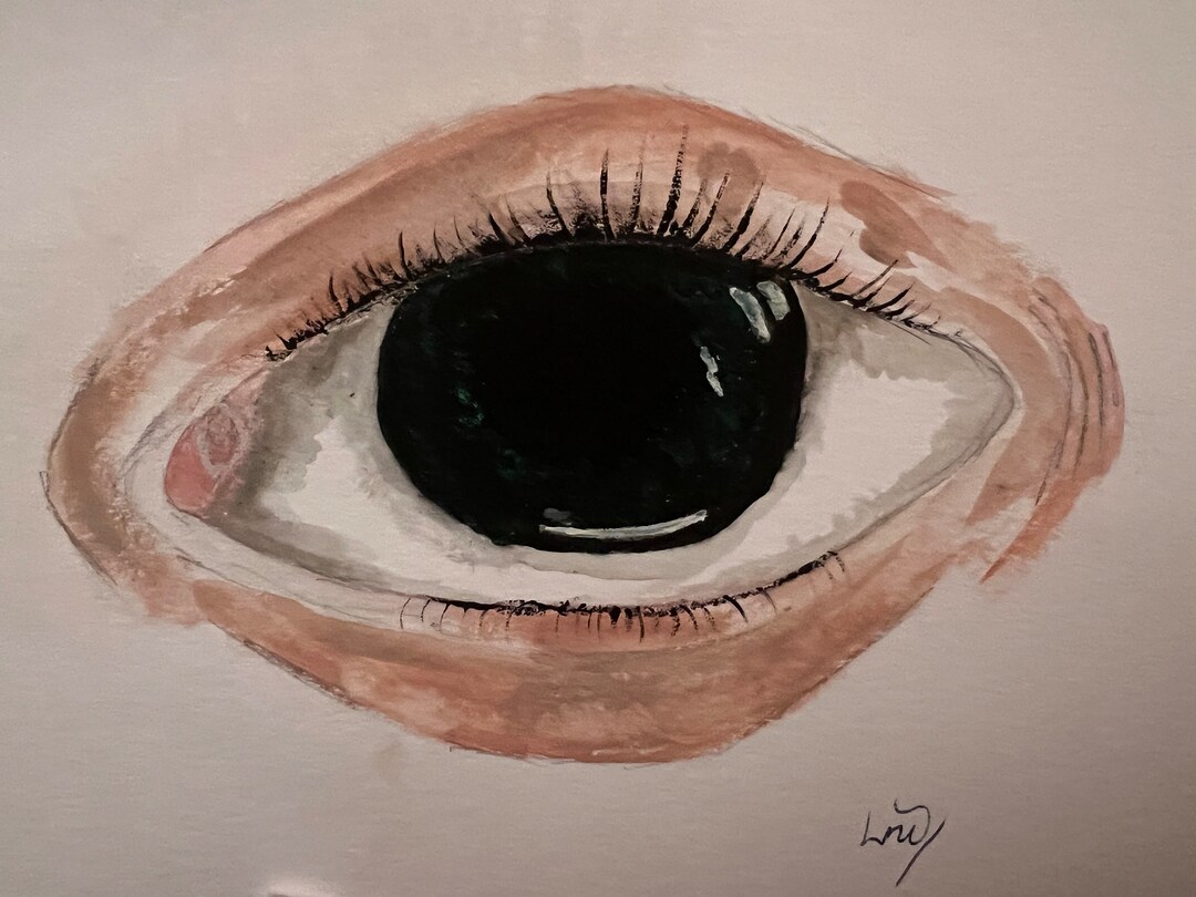 A5 Eye Painting Not Square - Etsy