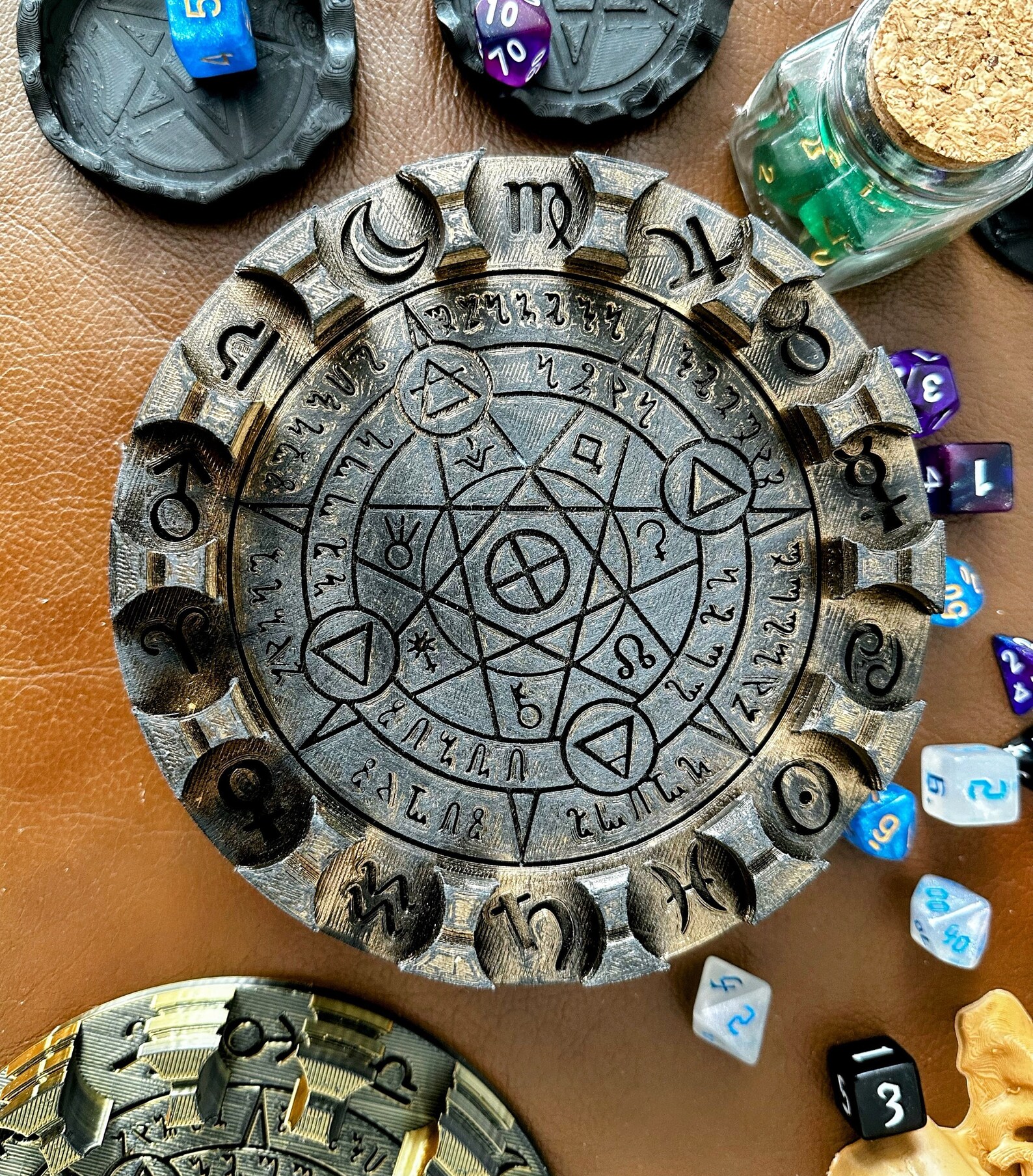 Magic Circle DND Dice Tray: 3D Printed RPG Accessories - Etsy