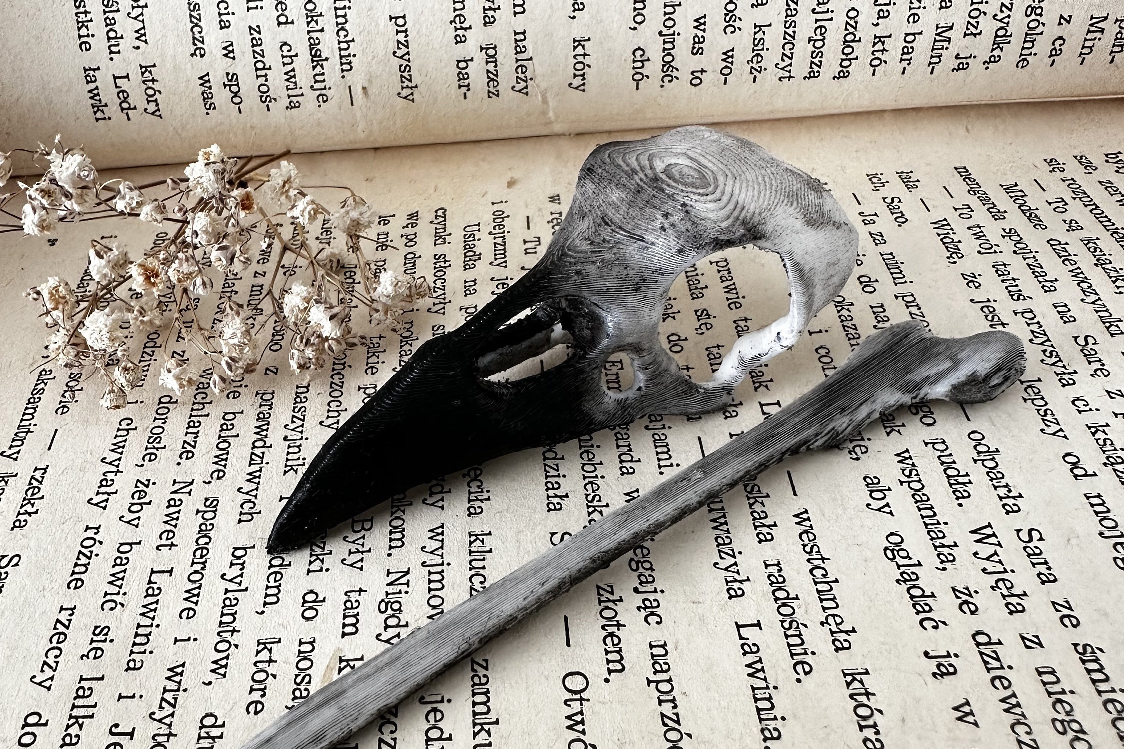 Crow Skull Hair Pin, Witchy Hair Pin, Dark Academia Decor, Witchy Gift ...