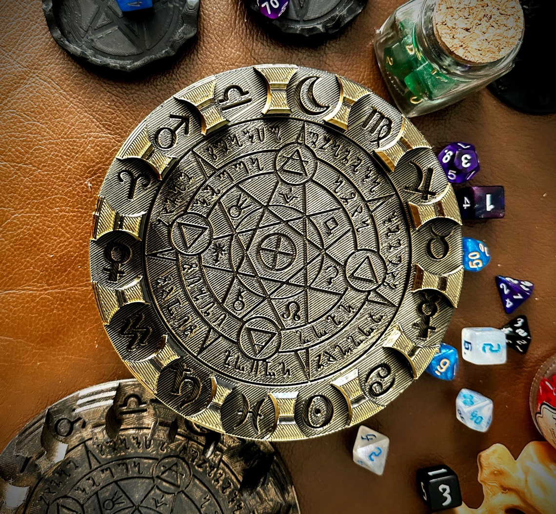 Dnd Dice Tray, Magic Circle Dice Tray, Magic Circle, DND Accessories ...