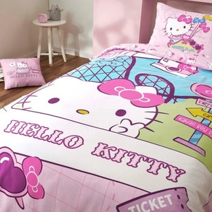 Hello Kitty Pattern Single Size Comforter Set for Daughter and Girls - Etsy