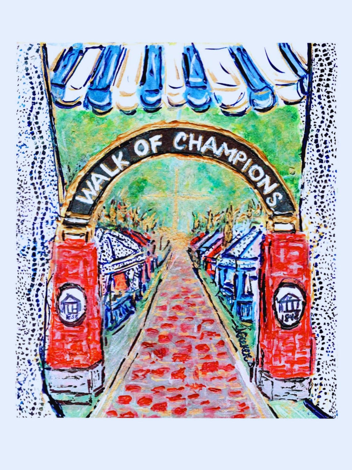 Ole Miss Game Day| Original Art by Joanna Geeker| Fine Art Archival ...