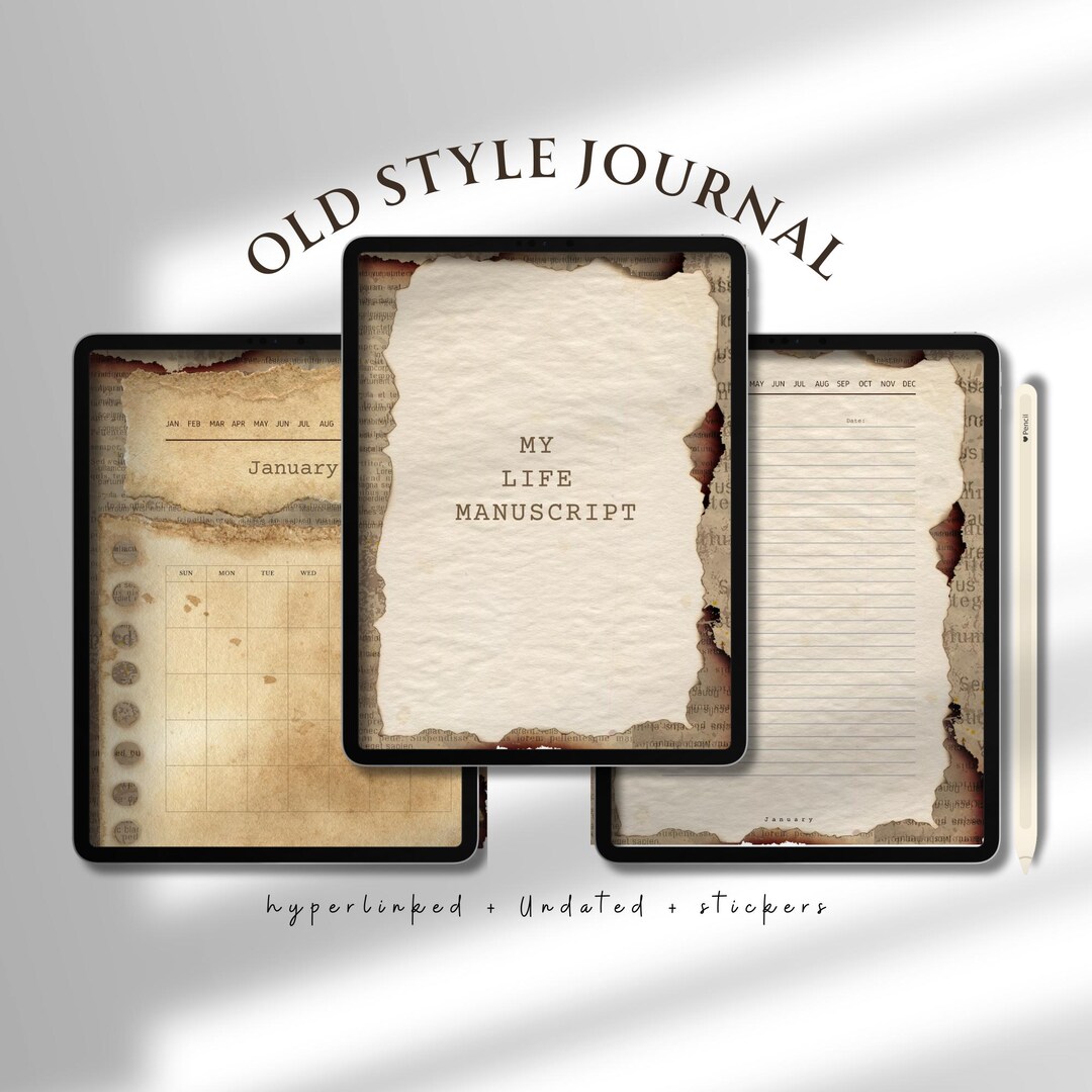 Old Book Style Journal, Undated Journal, Old Diary - Etsy