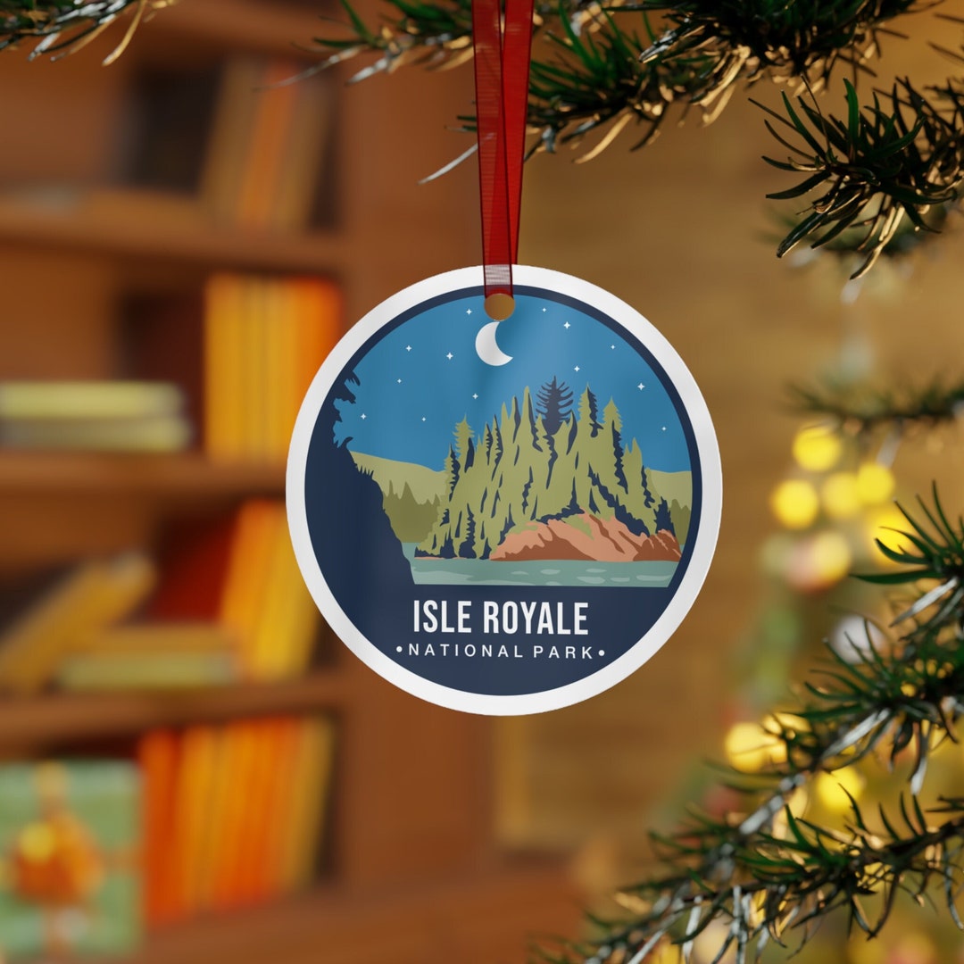 Custom Isle Royale National Park Christmas Tree Ornament, Family ...