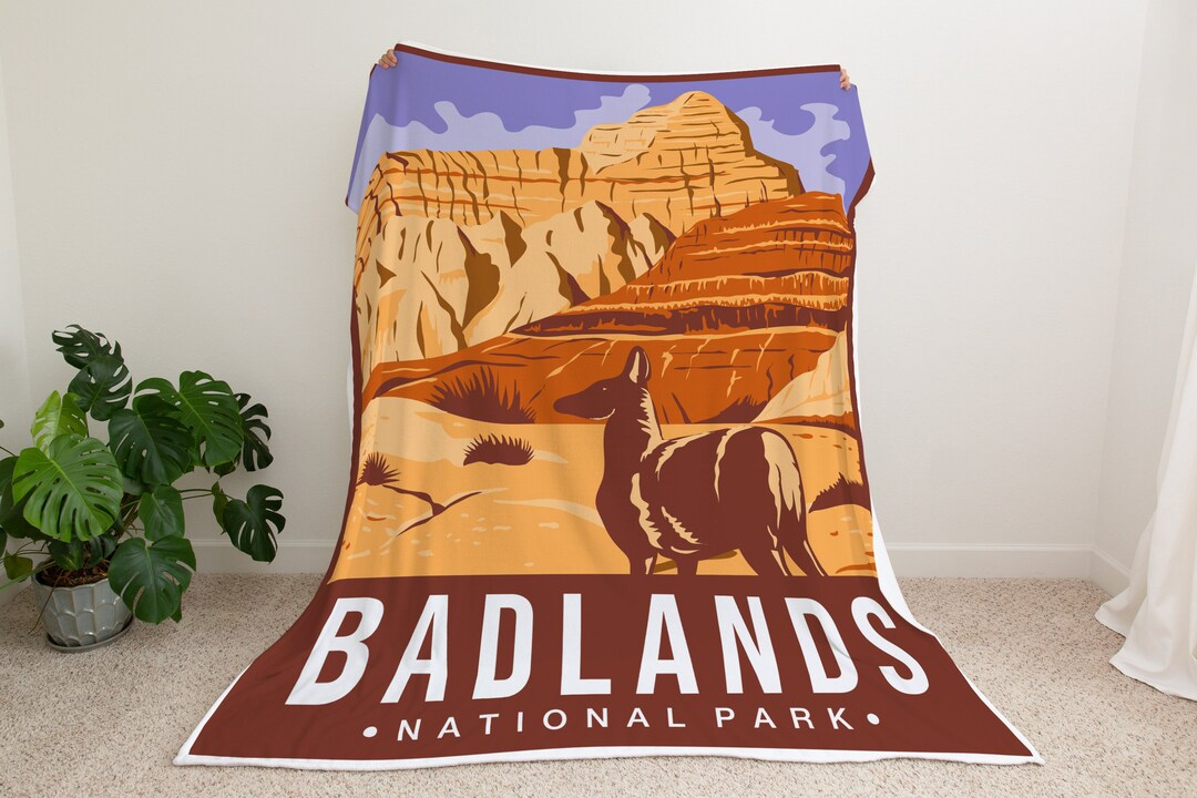 Badlands National Park Blanket: Plush Fleece Camping Blanket - Etsy