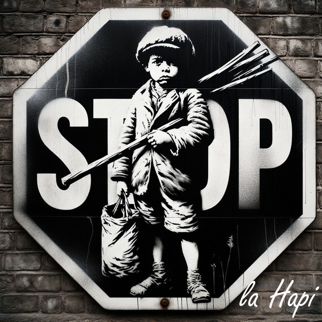 STOP Street Signs Fabric Wall Decals With Stop Sign Yield, One Way Exit ...
