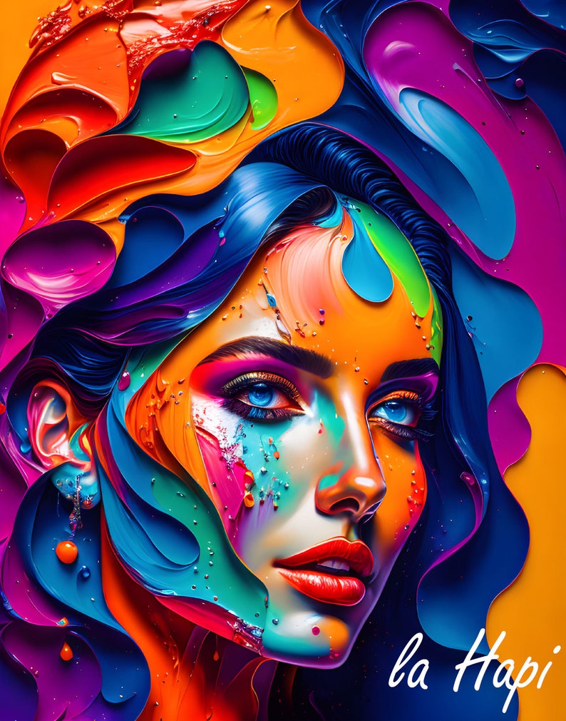 Emotions Captivating Painting Images Expressive Artwork for Home Decor ...