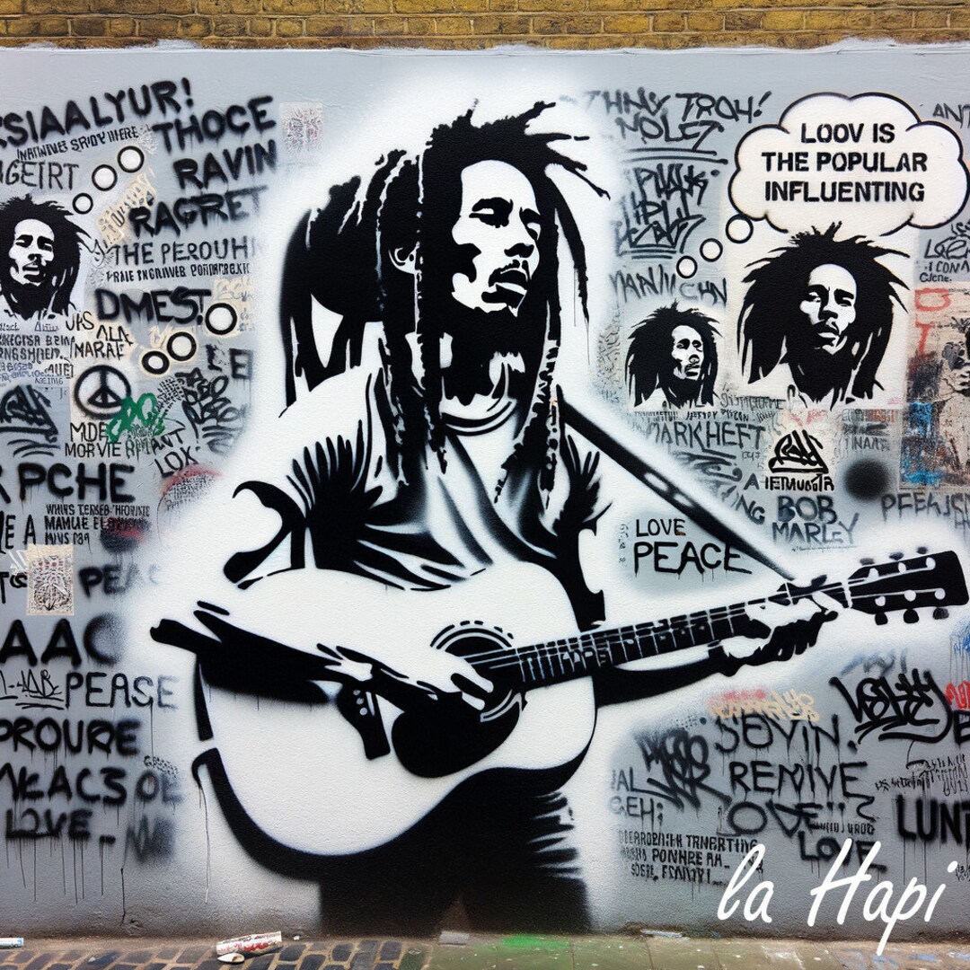 Bob Marley Playing A Guitar Bob Marley SVG Bob Marley Clipart Bob ...