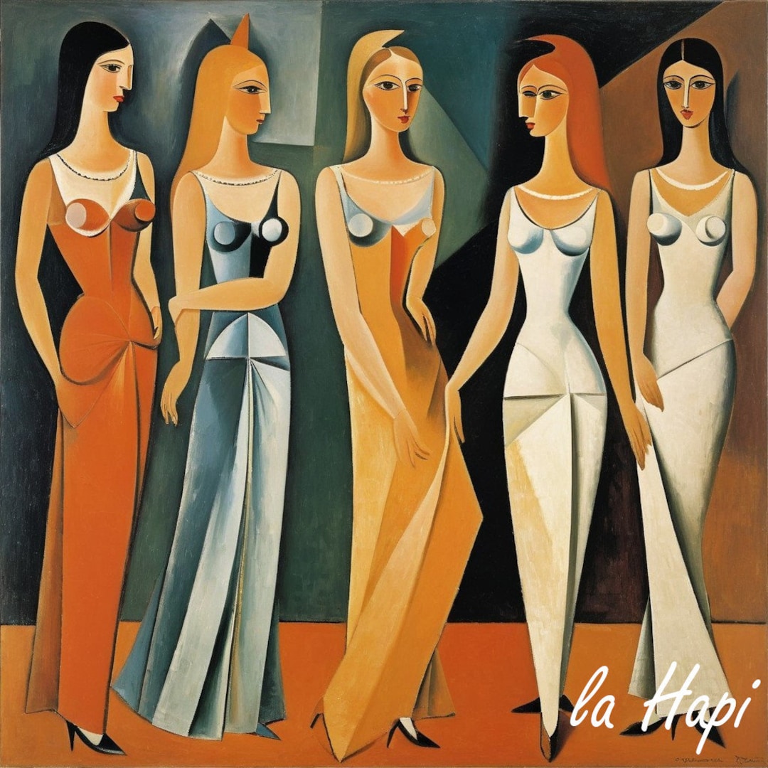 Les Demoiselles D'avignon Pablo Picasso Canvas Gallery Wrapped Picasso ...