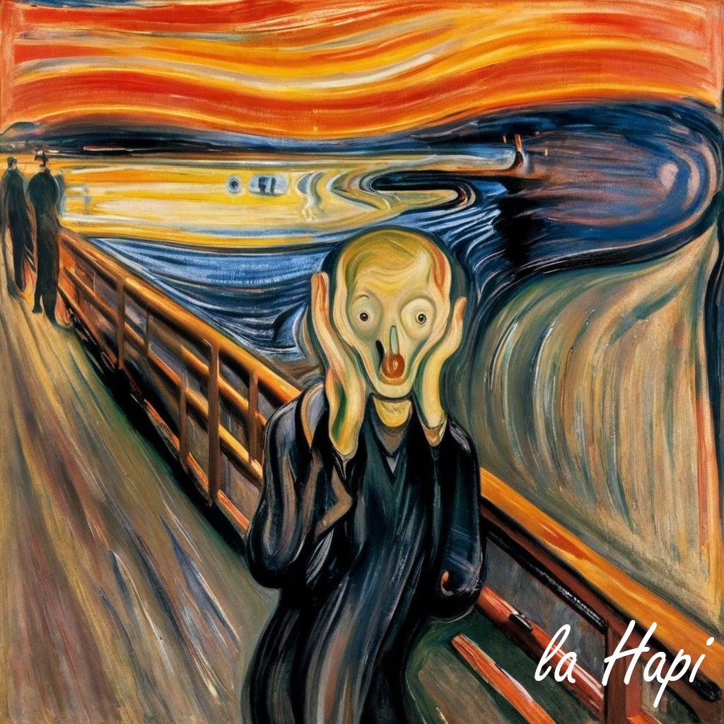 The Scream Expressionist Portrait Printable Art Poster Home Decor ...