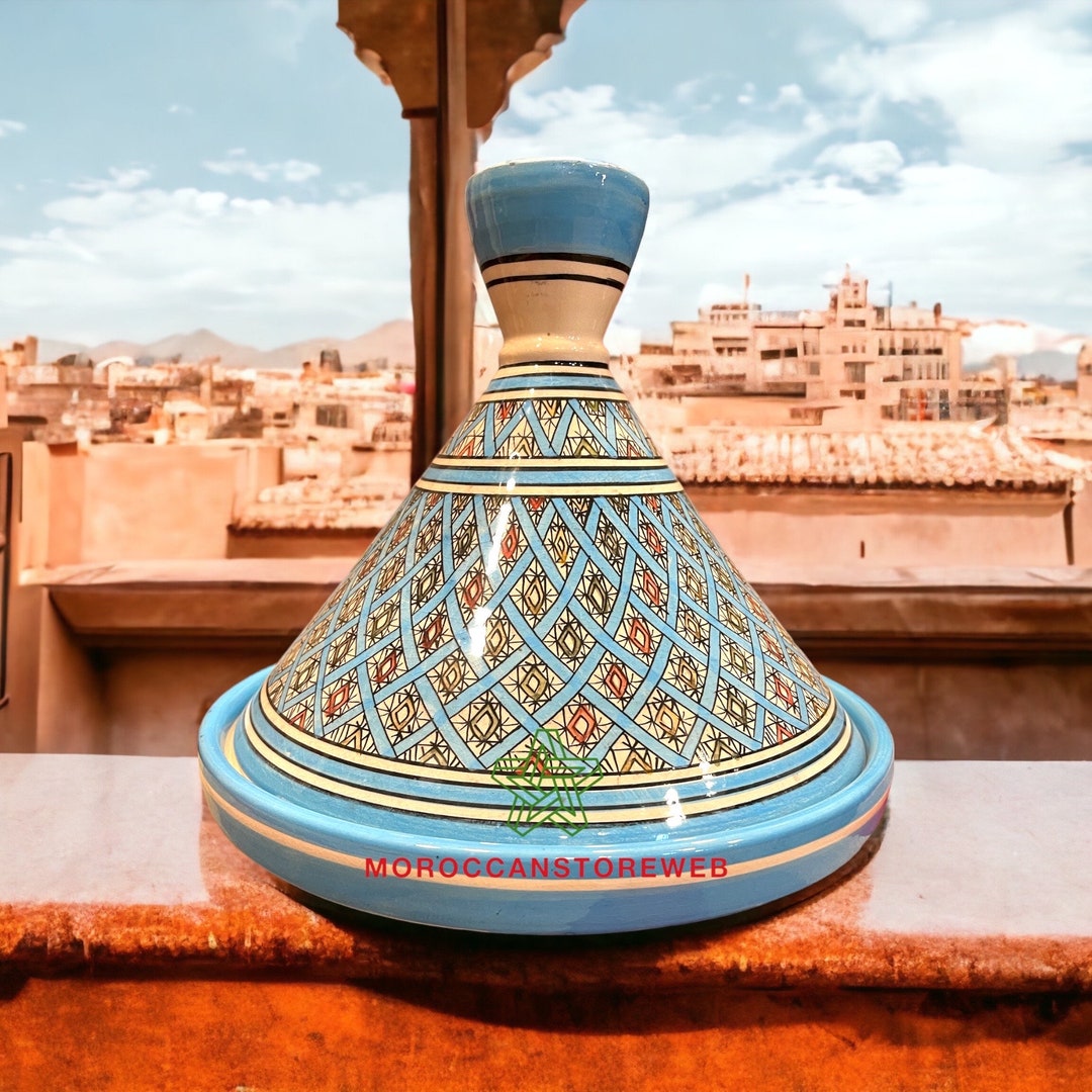 Hand Painted Moroccan Tagine Pottery Handmade Tagine for - Etsy