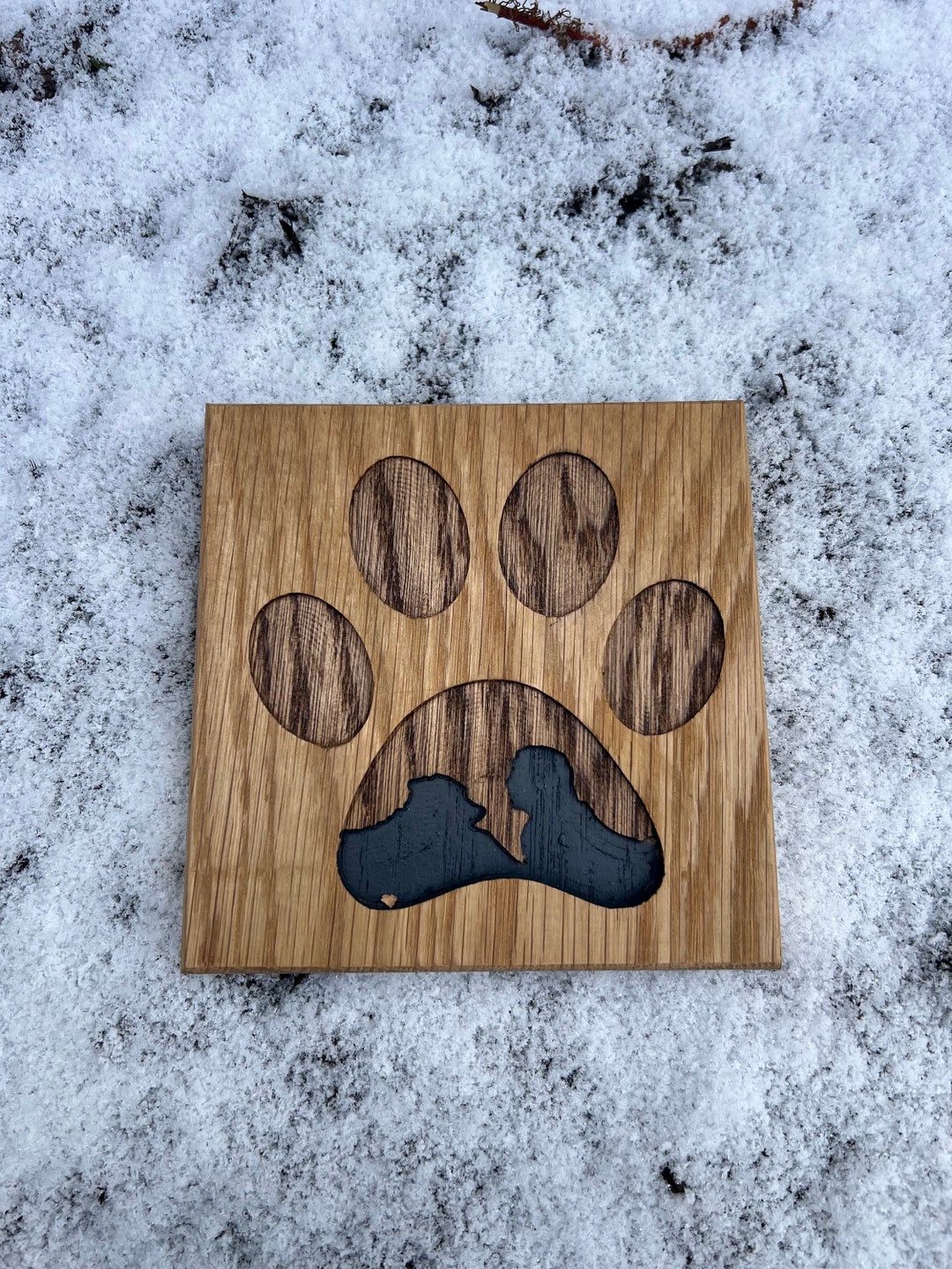 A Girl & Her Dog Sign, Wood Carved Sign, Rustoc Home, Wall Decor ...