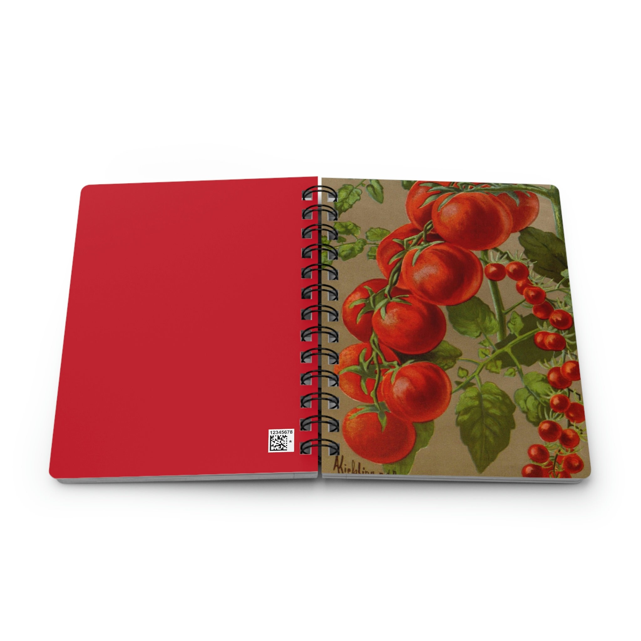 Tomatoes on the Vine Spiral Bound Journal Kitchen Notebook Gardener's ...