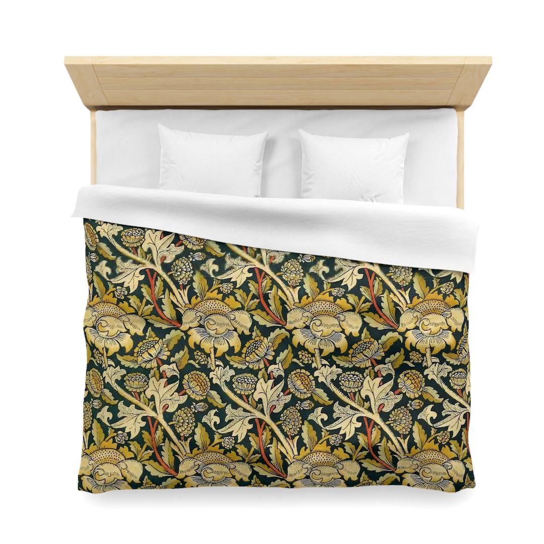 William Morris Wey Design Microfiber Duvet Cover Luxurious - Etsy