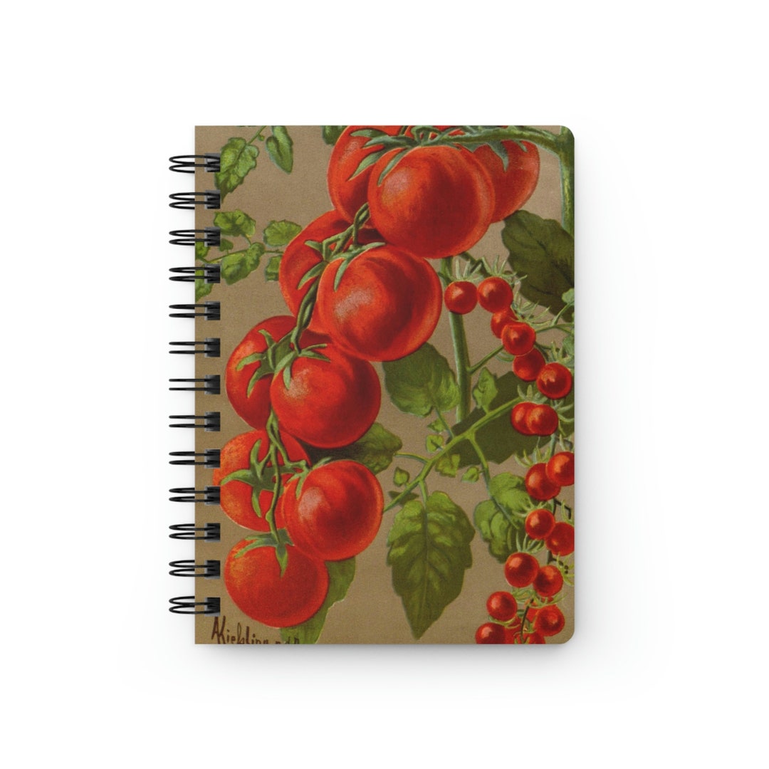 Tomatoes on the Vine Spiral Bound Journal Kitchen Notebook Gardener's ...