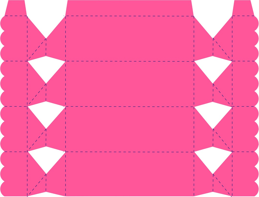 Candy Box Template Cut Candy Shaped Box Svg Candy Gift Box - Etsy