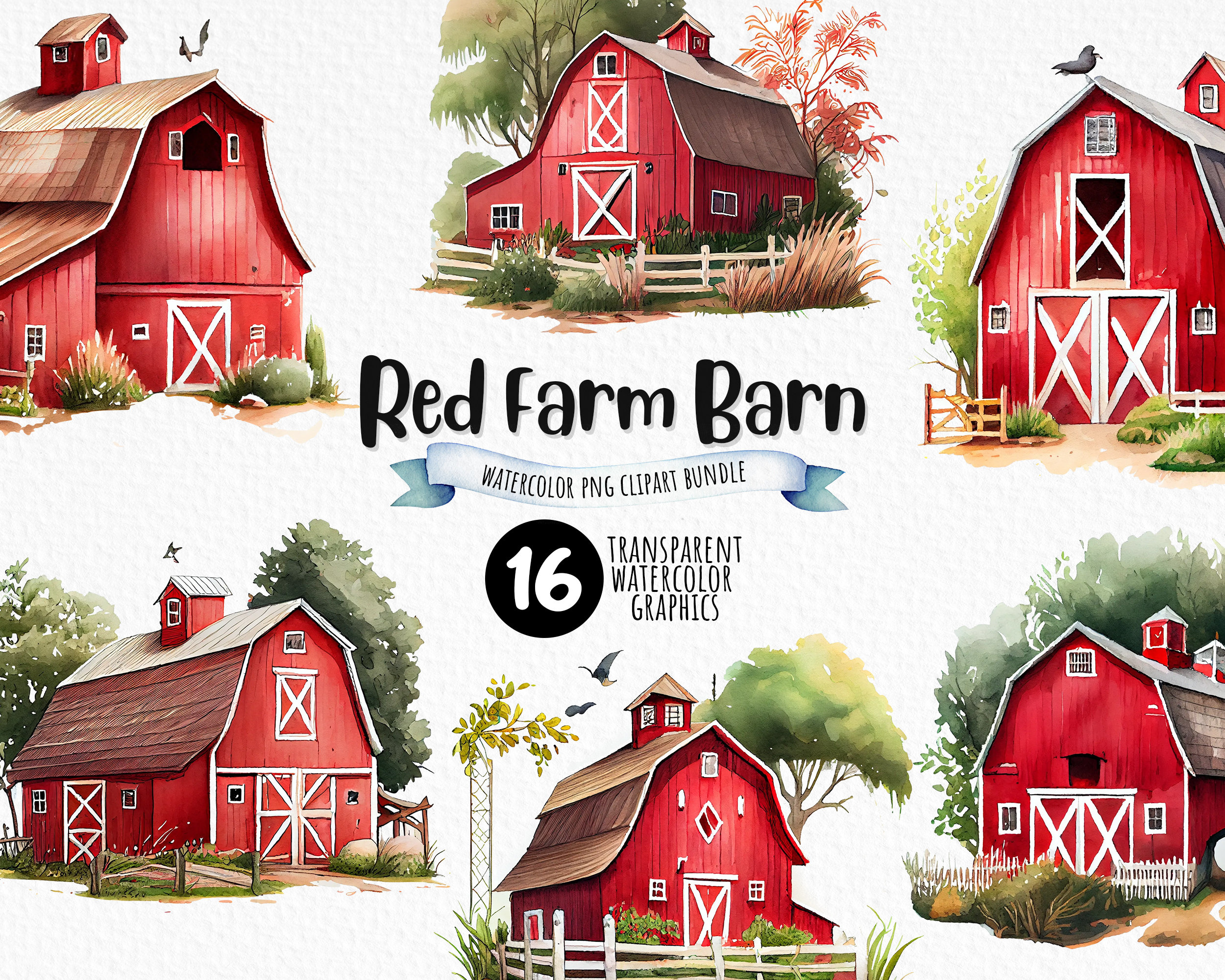 Free Clipart Of A Barn House