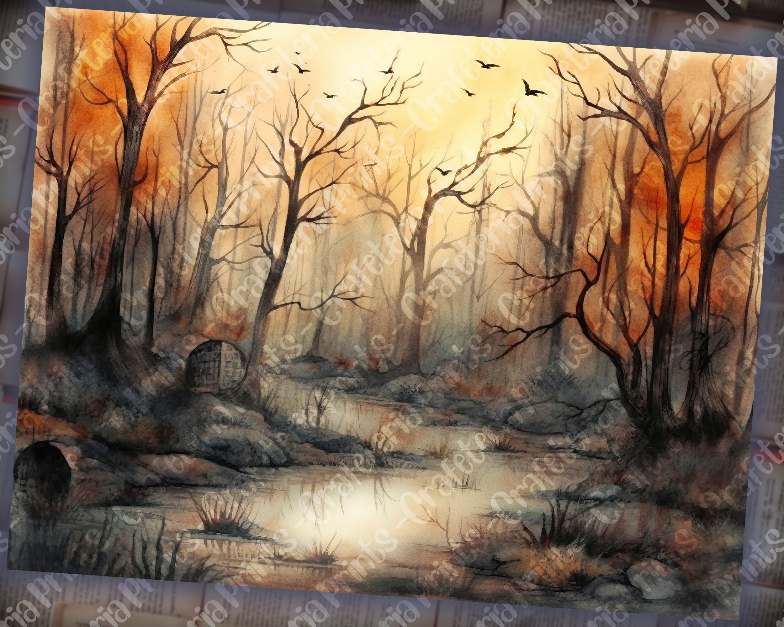 20 Pages of Haunted Forest Background Mystic Fairy Tale - Etsy
