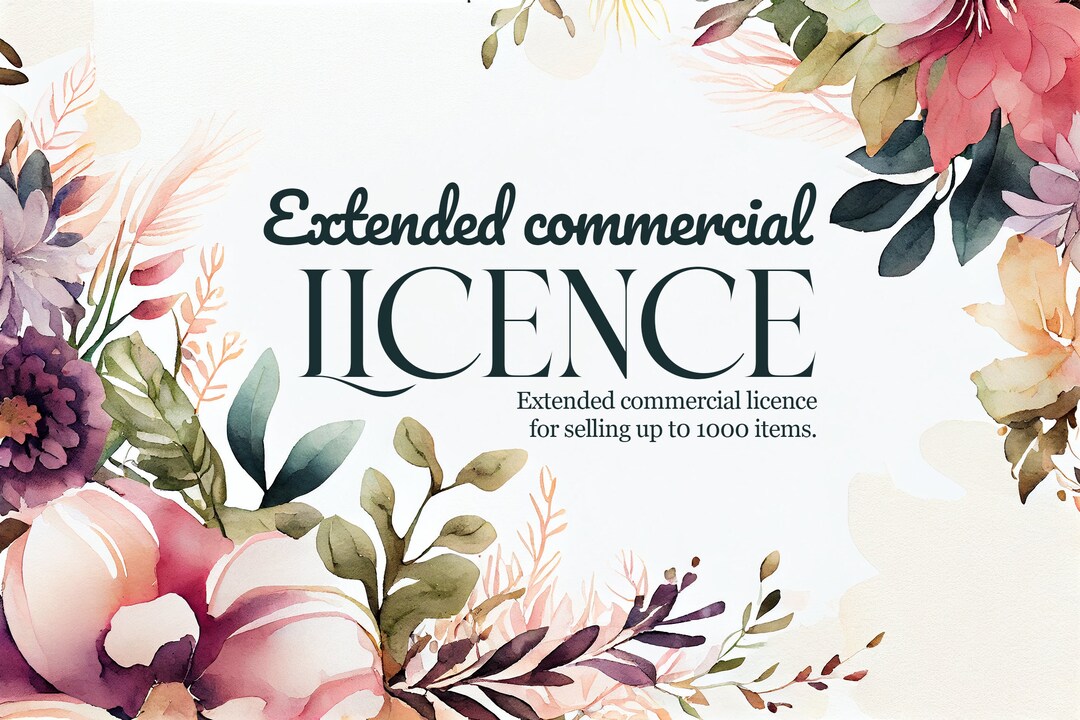 Extended License for Commercial Use, Commercial Use Add-on - Etsy
