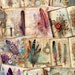 Printable Vintage Watercolor Junk Journal Page With Feathers Intricate ...