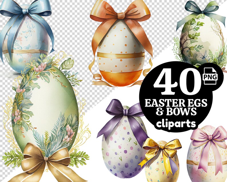 Easter Eggs Clipart Easter PNG Cute Easter Eggs Png Easter - Etsy