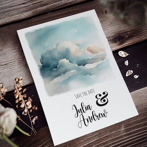 Dreamy Watercolor Clouds Clipart Bundle | Sky & Weather Elements | DIY ...