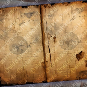 12 Papers | Antique Pirates of the Caribbean Treasure Map Background ...