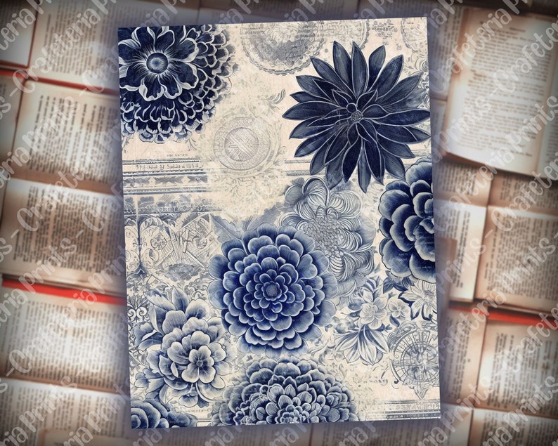 Vintage Chinese Scrapbook Paper Set 12 Digital Lined Papers - Etsy