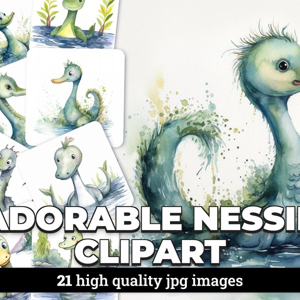 Nessie Watercolor - Etsy
