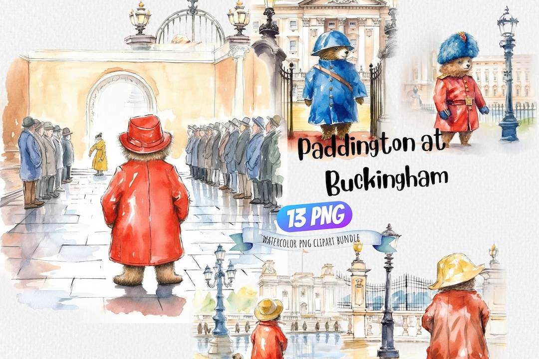 Instant Download Watercolor Clipart Bundle of Paddington Bear at ...