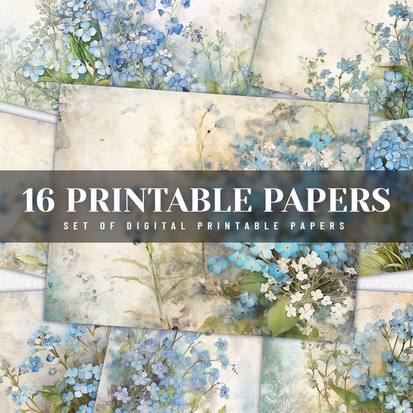 Forget Me Not Paper - Etsy