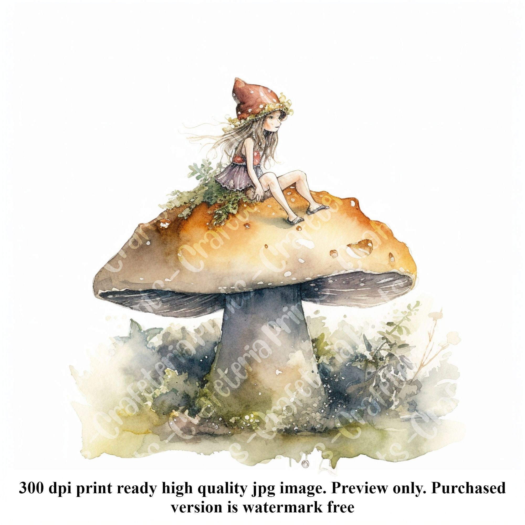 Whimsical Watercolor Fairy Clipart 20 Images With Commercial - Etsy