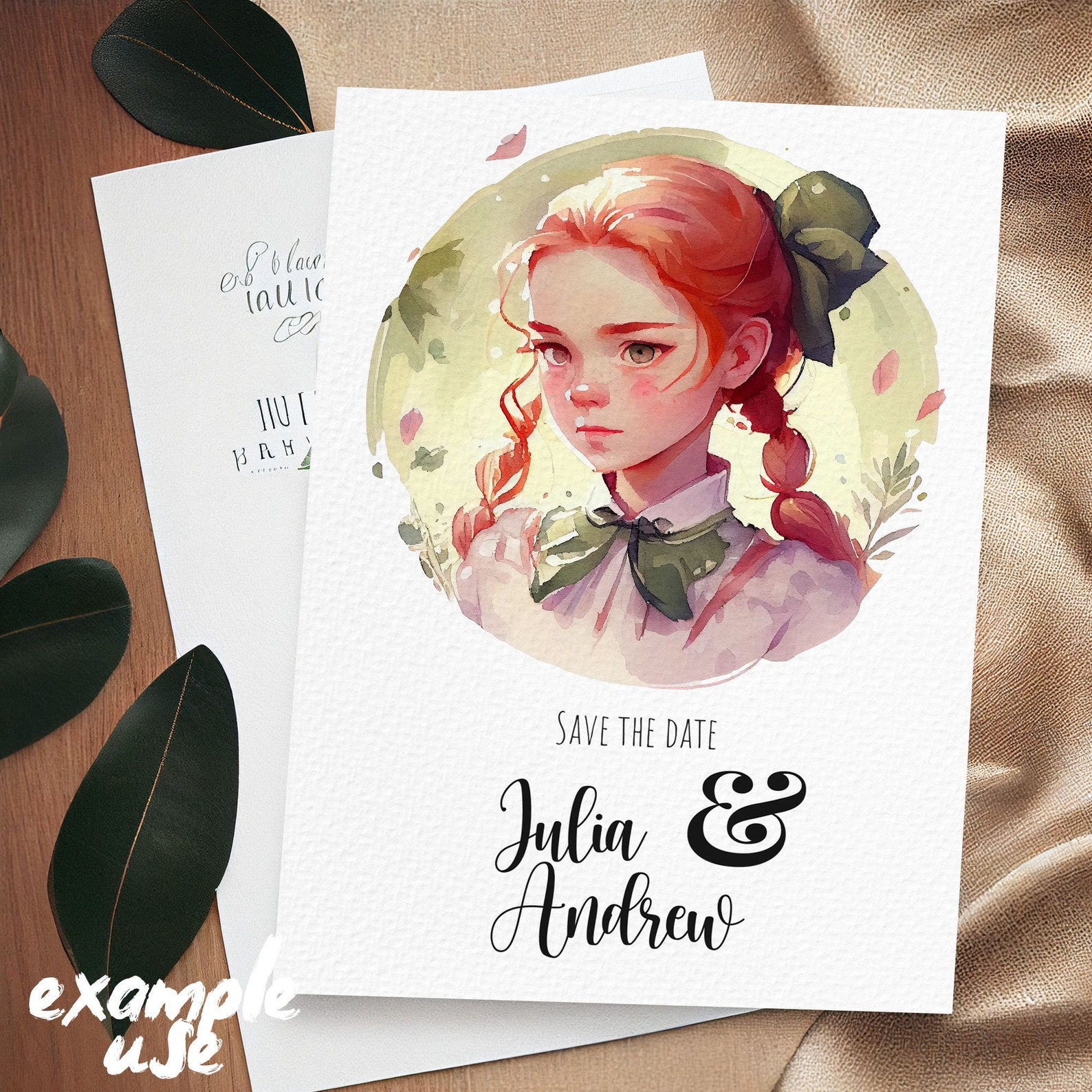 Anne of Green Gables Watercolor Clipart Set Beloved - Etsy