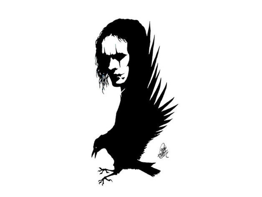 The Crow Brandon Lee Wall Art Decor Etsy
