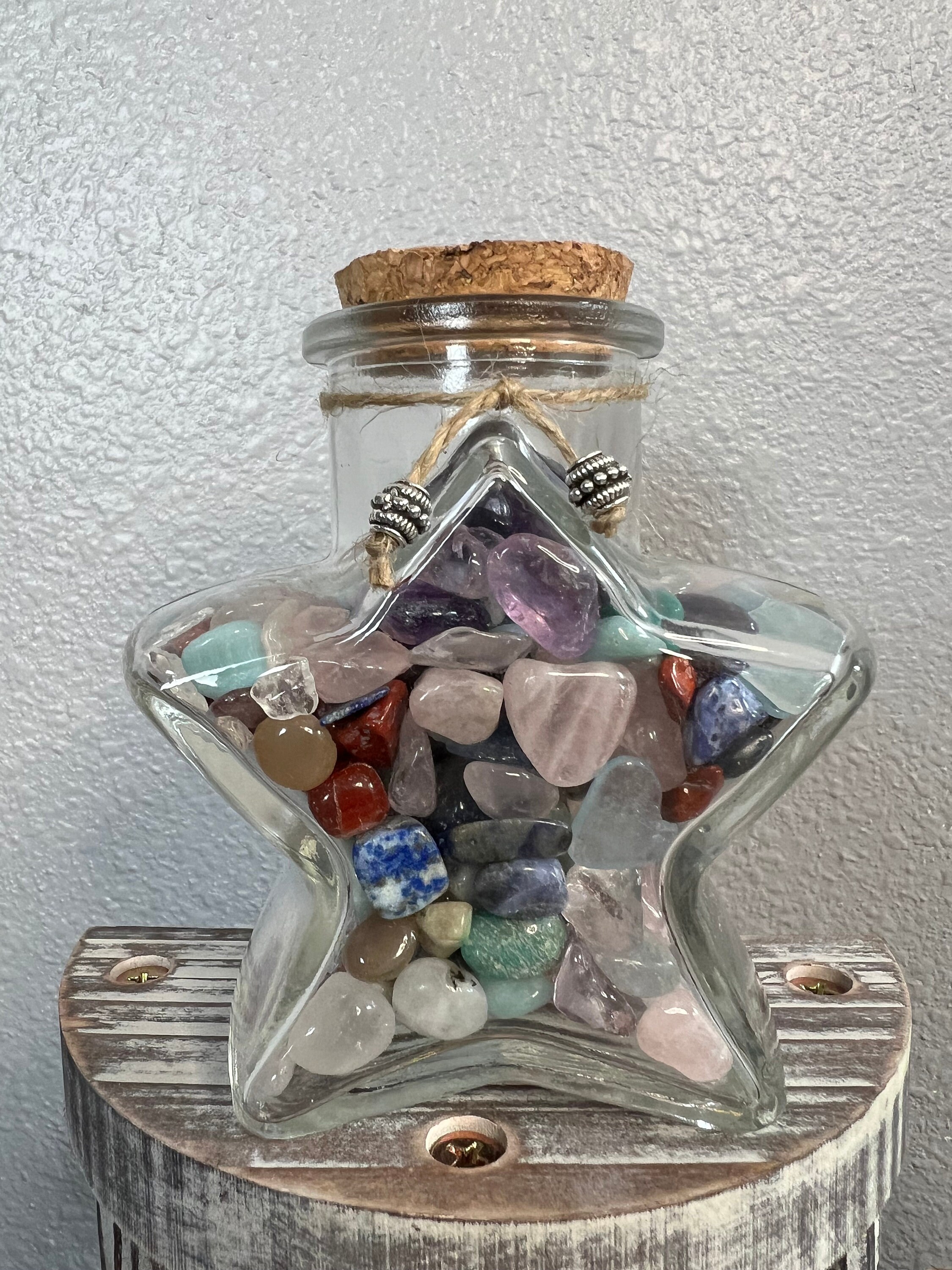 Crystal Chips Wish Star Jar. Crystal, Crystal Chips, Crystal Jar, Chips ...