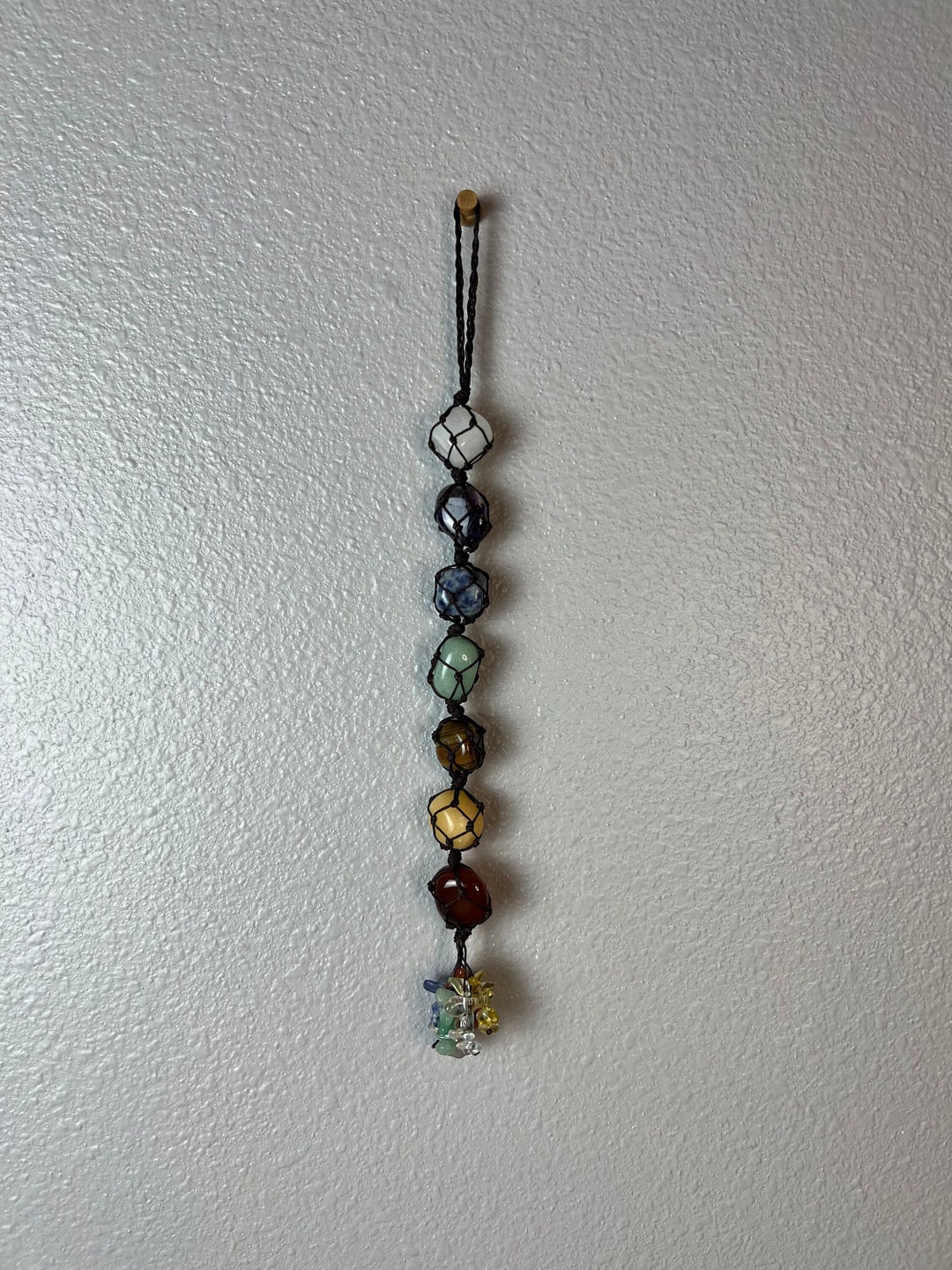 7 Chakra Stone Wall Hanging - Etsy
