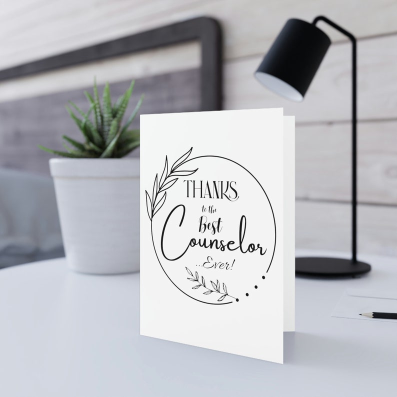 Thank You Card | Counselor - Etsy